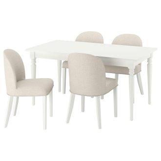 IKEA ROSENTORP / ROSENTORP Tisch und 4 St&uuml;hle