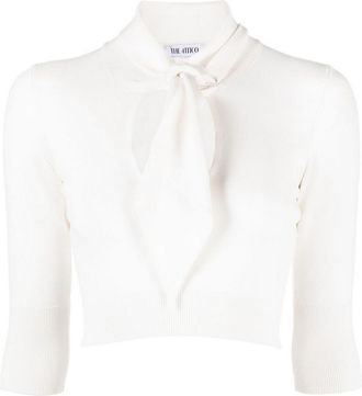 The Attico Sweatshirt - Wei&szlig;