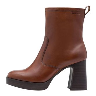 Tamaris Bottine en cuir - Femme - Chaussures - Brun - Taille: 38 EU