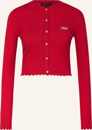 Tommy Jeans Strickjacke rot