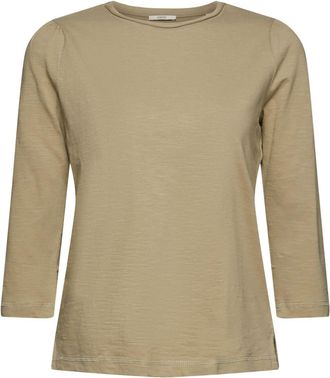 Esprit Damen T-Shirt 072ee1k319, Pale Khaki, XL