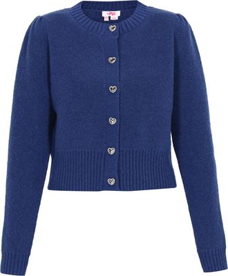 Mymo Strickjacke Frauen Marine