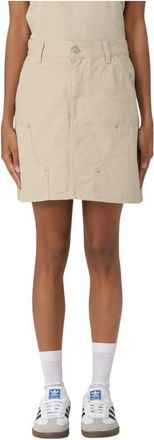 Carhartt Work in Progress Femme, Jupes, Beige, Taille: 38 FR Short Skirts