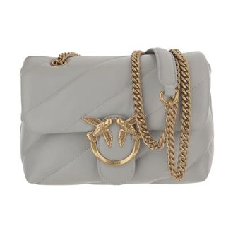 Pinko Pinko, Femme, Sacs, Gris, Taille: ONE Size Love Mini Puff Bag