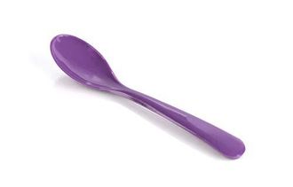 Kimmel Eierlöffel Babylöffel Dessertlöffel groß gemischt (6 Stück) Mehrweg, Kunststoff, Violett 21-000-3309-1