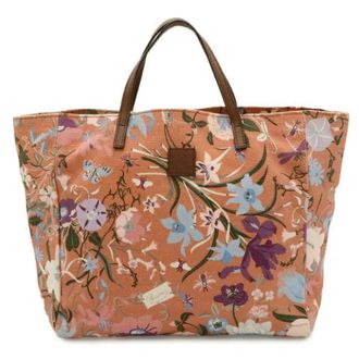 Gucci Pre-owned Flora Canvas Leather Tote Bag - - Pre-owned - Damen - Mehrfarbig - ONE SIZE
