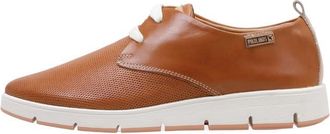 Pikolinos Flache Schuhe in Leder Madrid für Frauen Farbe Brandy