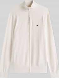 Tommy Hilfiger Regular Fit Strickjacke aus reiner Baumwolle
