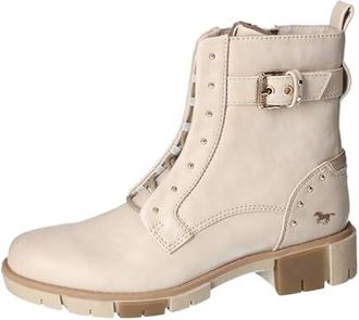 Mustang Jeans Bottines Femme 1443-505, Pointure:37 EU, La Couleur:Beige