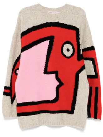 Walter Van Beirendonck pull à col rond - Gris