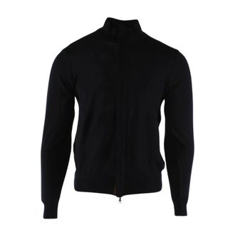 Paul & Shark Summer Wool Fullzip Alcantara - - Knitwear - Herren - Blau - XL
