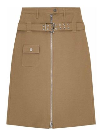 Ganni Jupe Midi - Beige