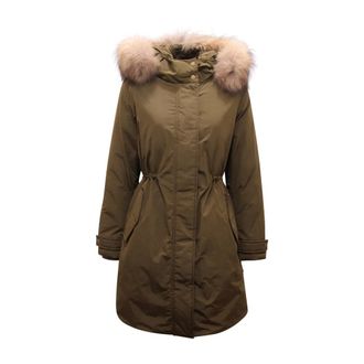 Woolrich Femme, Manteaux, Vert, Taille: 40 FR Grace Fur Parka