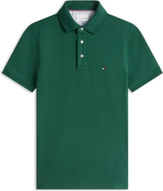 Tommy Hilfiger Slim Fit Poloshirt 1985 mit Stretch und Flag-Stickerei, Slim Fit in