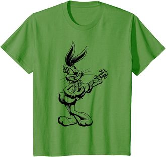 Looney Tunes Bugs Bunny Line Ukulelenlicht T-Shirt