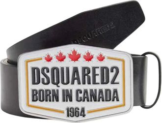 Dsquared2 Homme, Accessoires, Noir, Taille: 90 CM Plaque Belt