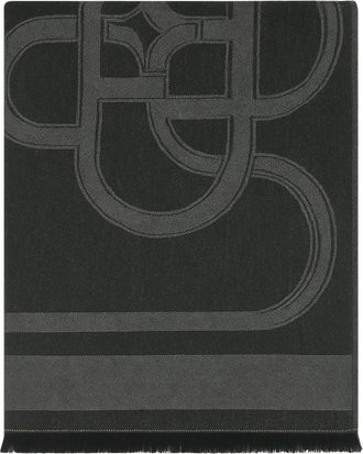 Twinset Femme, Accessoires, Noir, Taille: ONE Size Jacquard Scarf