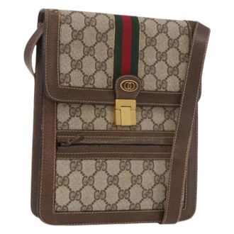 Gucci Sac bandouli&egrave;re vintage Pre-owned - Femme - Pre-owned - Brun - Taille: ONE Size