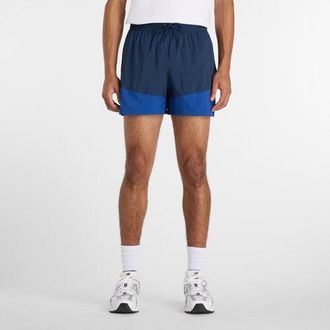 New Balance Herren Sport Legacy Short 5 in Blau, Nylon, Gr&ouml;&szlig;e XL