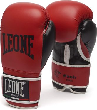 LEONE 1947 Flash-Boxhandschuhe, Unisex-Erwachsene, Rot, 10 OZ, GN083