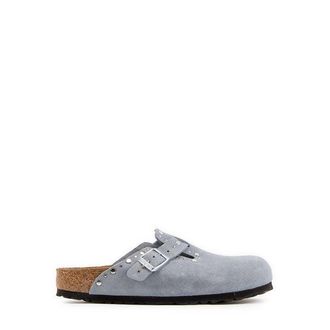 Birkenstock Mules Boston Rivets en cuir daim