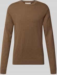Casual Friday Regular Fit Strickpullover aus Baumwoll-Mix mit Kaschmir-Anteil