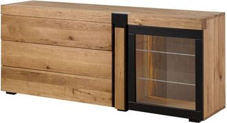 Massivmoebel24 Sideboard Wildeiche 180x45x75 natur ge&ouml;lt rotterdam 117