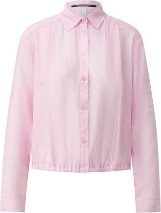 QS by s.Oliver Langarmbluse Bluse Leicht transparente Bluse