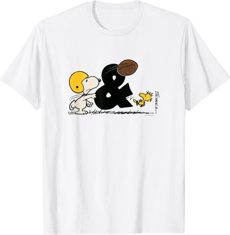 Peanuts Snoopy & Woodstock Football T-Shirt