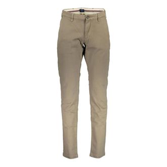 GANT Beige Slim Hose mit Logo - - Trousers - Herren - Beige - W35 L34