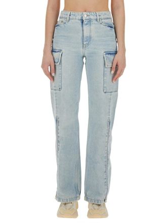 Stella McCartney Denim Cargo Cargo Pants - Blue