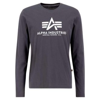 Alpha Industries Alpha Industries Herren Basic Ls Longsleeve F&uuml;r T-Shirt, Vintage Grey, M EU