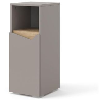 Vicco Armoire Midischrank Marelle, Grège, 30 x 74.5 cm avec porte et compartiment ouvert