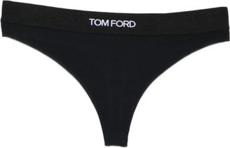 Tom Ford Femme, Sous-v&ecirc;tements, Noir, Taille: 36 FR Modal Signature Thong