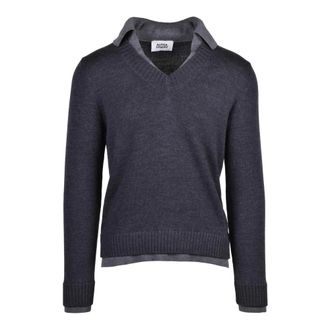 Alpha Studio Herren, Strickwaren, Grau, LGr&ouml;&szlig;e