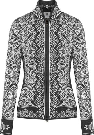 Dale of Norway Damen Christiania Jacket, Schiefer/Nicht-gerade Weiss, XS