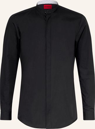 HUGO BOSS Hugo Hemd Kaleb Slim Fit Mit Stehkragen schwarz