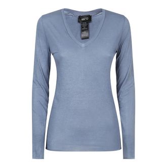 Avant Toi Klar Blaue Baumwoll T-shirts und Polos - - Tops - Damen - Blau - M
