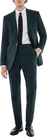 Fursac Costume ajust&eacute; en toile de laine unie - Taille 44 - Homme