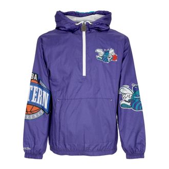 Mitchell & Ness Charlotte Hornets Windbreaker Anorak Jacke - - Sport - Herren - Lila - S