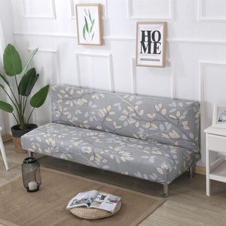 Generic Sofabezug Ohne Armlehnen Futon Abdeckung Stretch-Schonbezug F&uuml;r Klappsofa Moderner Druck Sofabett&uuml;berzug Waschbarer Schutz F&uuml;r 2-/3-Sitzer Futonbezug 
