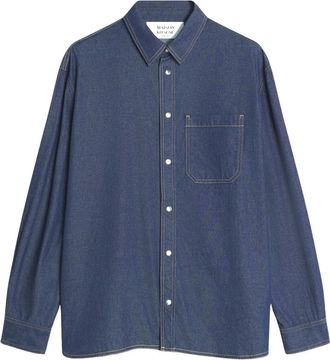 Maison Kitsuné Homme, Chemises, Bleu, Taille: L Chemise en denim