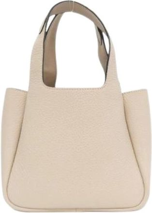 Prada Pre-owned Vit.daino Soft Bag - Femme - Pre-owned - Beige - Taille: ONE Size