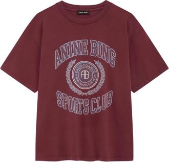 Anine Bing Cade Tee - - Tops - Damen - Rot - S