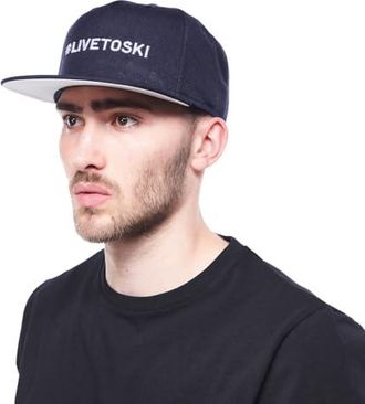 Fischer Live to Ski Cap Darknavy Casquette de Baseball, Bleu Marine, Taille Unique Mixte