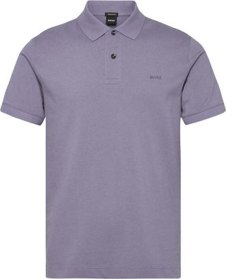 HUGO BOSS Homme, Tops, Violet, Taille: XL Polo en coton avec logo