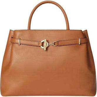 Lauren Ralph Lauren Hobo Bags - Blaike Large Leather Trunk - Gr. unisize - in Orange - f&uuml;r Damen