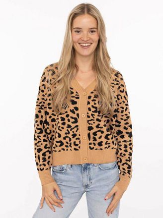 Zwillingsherz Strickpullover Classic Leo Animal-Muster