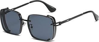 Generic 2025 Designer Punk Hommes et Femmes Lunettes de soleil carrées en plein air Vacances Street Shooting Lunettes de soleil décoratives (couleur : G, tail