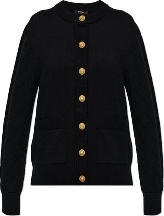 Balmain Femme, Pulls, Noir, Taille: 34 FR Cardigan Avec Poches